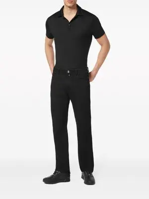 BILLIONAIRE Logo-embroidered Denim Chino Trousers - Black