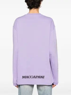 MARGHERITA MACCAPANI Moto Floral-print T-shirt - Purple