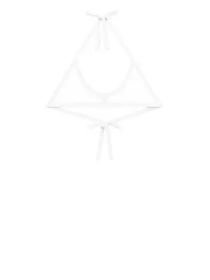 COURREGES Contrasting-trim Bralette - White