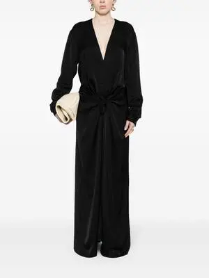 toteme satin knot dress Buy TOTEME Knot-detail Satin Dress - Black At 29% Off