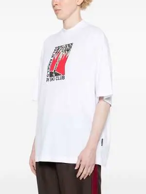 Palm Angels Palm Ski Club Cotton T-shirt - White