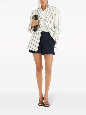 Brunello Cucinelli High-waisted Denim Bermuda Shorts