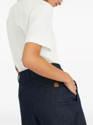 Brunello Cucinelli High-waisted Denim Bermuda Shorts