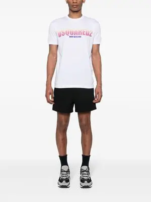 Dsquared2 Ombré-logo Print T-shirt