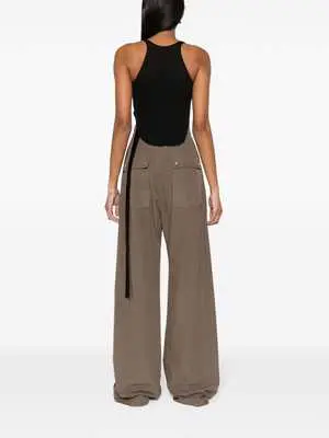 Rick Owens Cropped Tank Top - Black