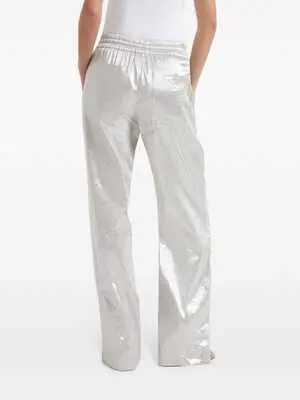 Brunello Cucinelli Metallic Wide-leg Trousers
