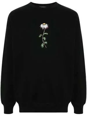 MARGHERITA MACCAPANI Macapani Floral-print Sweatshirt - Black