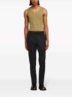 Ami Twill Tapered-leg Trousers
