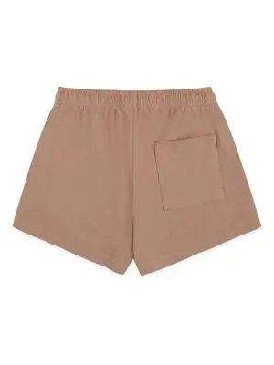 Sporty & Rich Disco Athletic Club Print Shorts - Brown