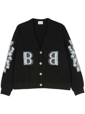 BARRIE B-logo Cardigan - Black