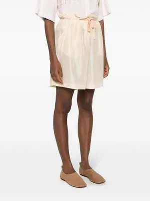 FORTE_FORTE Wide-leg Silk Shorts