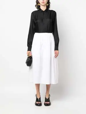 MODES Buttoned Silk Shirt - Black