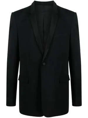 MODES Satin-trim Single-breasted Blazer