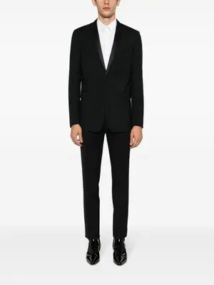 MODES Satin-trim Single-breasted Blazer