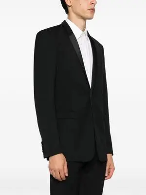 MODES Satin-trim Single-breasted Blazer