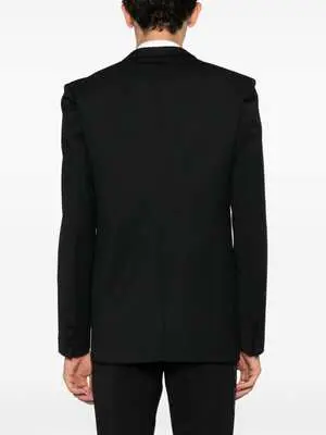 MODES Satin-trim Single-breasted Blazer