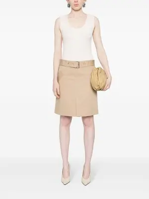 TOTEME Ribbed Knitted Top - Neutrals