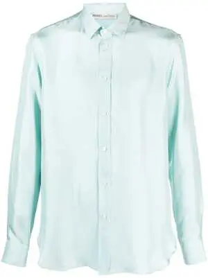 MODES Buttoned Silk Shirt - Blue