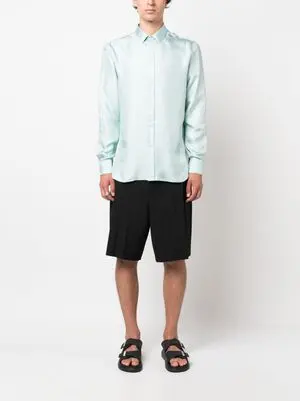 MODES Buttoned Silk Shirt - Blue