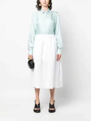 MODES Buttoned Silk Shirt - Blue