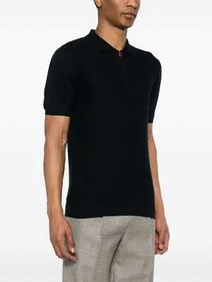 Kiton Knitted Polo Shirt - Blue