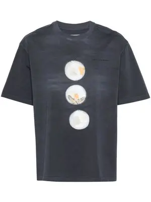 FENG CHEN WANG Photograph-print Cotton T-shirt - Grey
