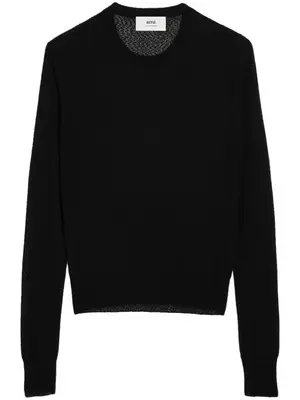 AMI Paris Crew-neck Bouclé Jumper