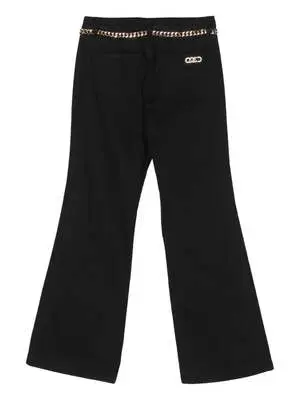 Michael Kors Chain-belt Flared Jeans - Black