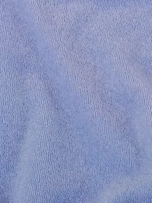 SPORTY & RICH Logo-embroidered Terry-cloth Shorts - Blue