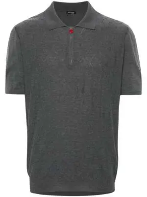 Kiton Knitted Polo Shirt - Grey
