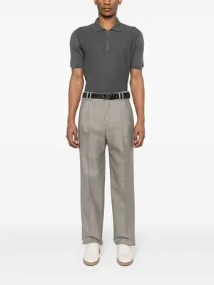 Kiton Knitted Polo Shirt - Grey