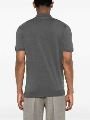 Kiton Knitted Polo Shirt - Grey