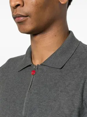 Kiton Knitted Polo Shirt - Grey
