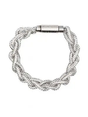 Acne Studios Crystal-embellished Cord Bracelet