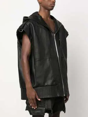 Rick Owens Lido Sleeveless Leather Jacket