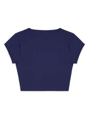 SPORTY & RICH Serif-logo Training T-shirt
