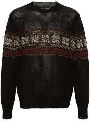 Our Legacy Patterned Intarsia-knit Jumper