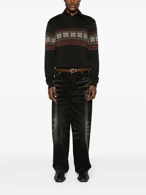 Our Legacy Patterned Intarsia-knit Jumper