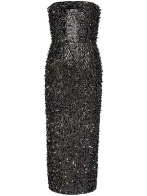 MAISON MARGIELA Hand-embroidered Sequin Midi Dress