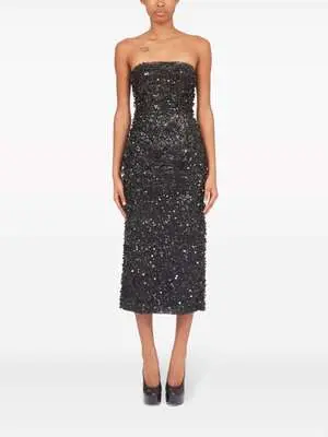 MAISON MARGIELA Hand-embroidered Sequin Midi Dress