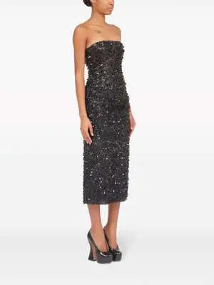 MAISON MARGIELA Hand-embroidered Sequin Midi Dress