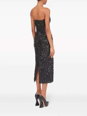 MAISON MARGIELA Hand-embroidered Sequin Midi Dress