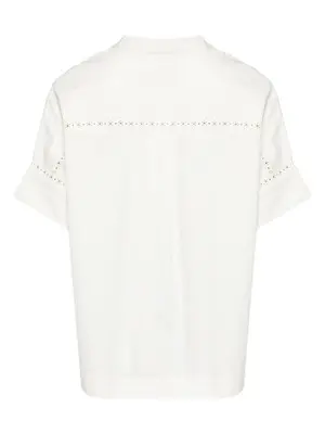 YVES SALOMON Openwork Short-sleeve Shirt
