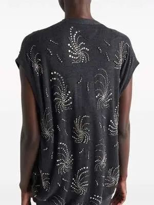 Prada Embellished Cashmere Vest