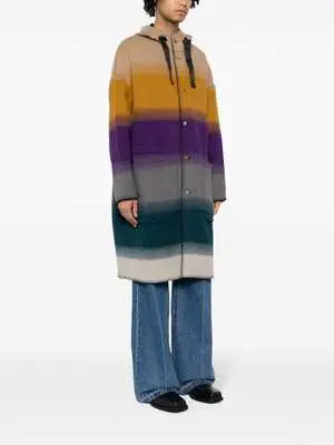 Roberto Cavalli Blanket Stitched Colour-block Coat