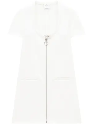 COURREGES Holistic Zip-up Minidress - White
