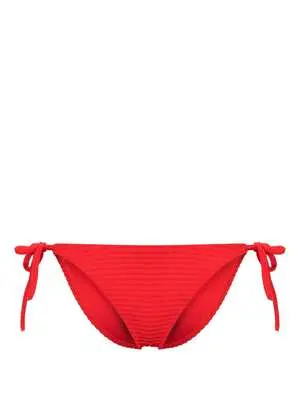 Calvin Klein Ribbed-knit Bikini Bottom - Red