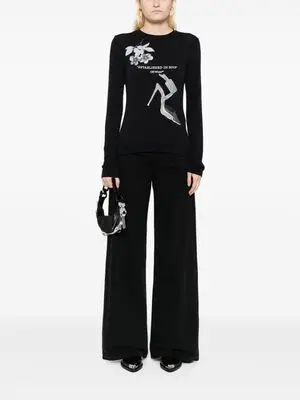 Off-White Long-sleeve Graphic T-shirt