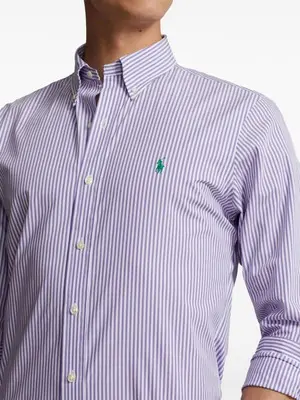 Polo Ralph Lauren Polo Pony-embroidered Striped Shirt - White