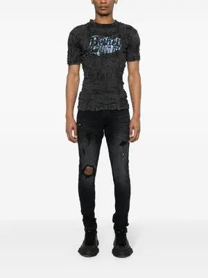 PURPLE BRAND Mid-rise Skinny Jeans - Black